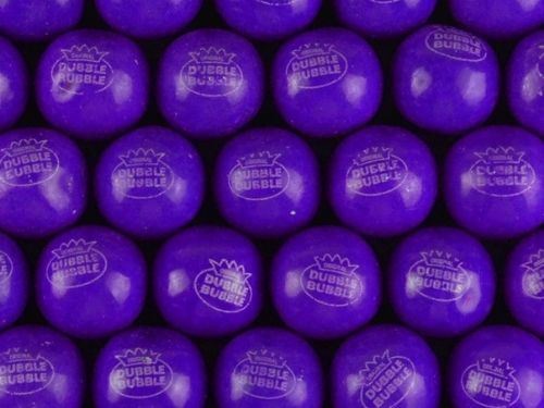 Dubble Bubble 1 Inch Gumballs Grape 1lb - GrabOurNuts.com